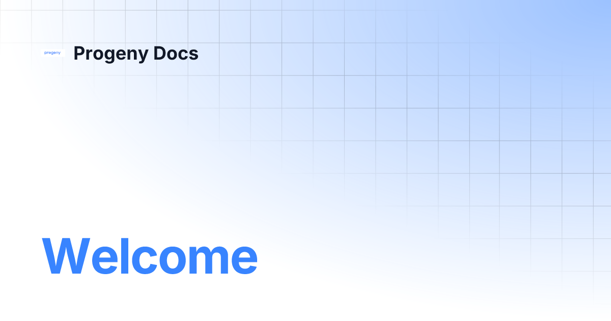 Welcome | Progeny Docs